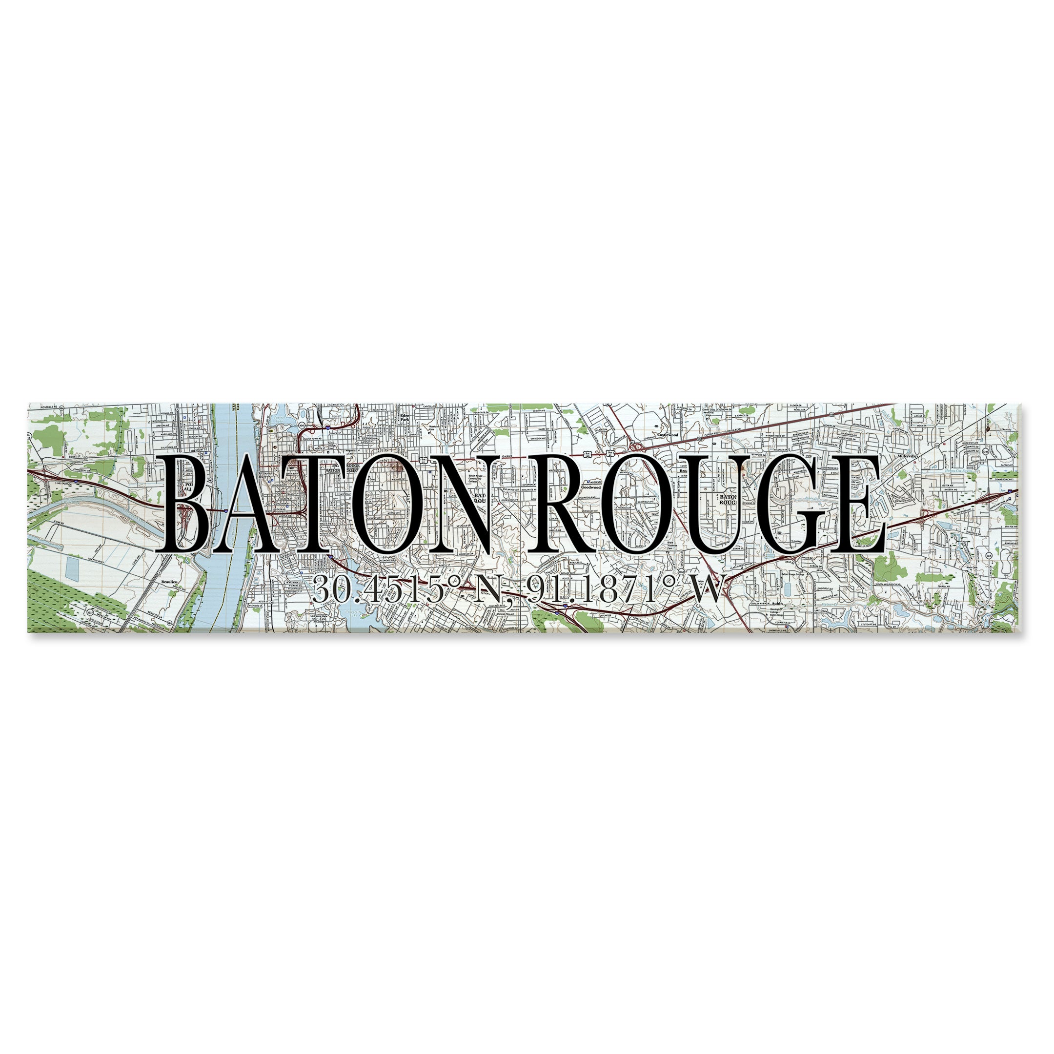 Baton Rouge, LA Coordinate Sign – MapMom