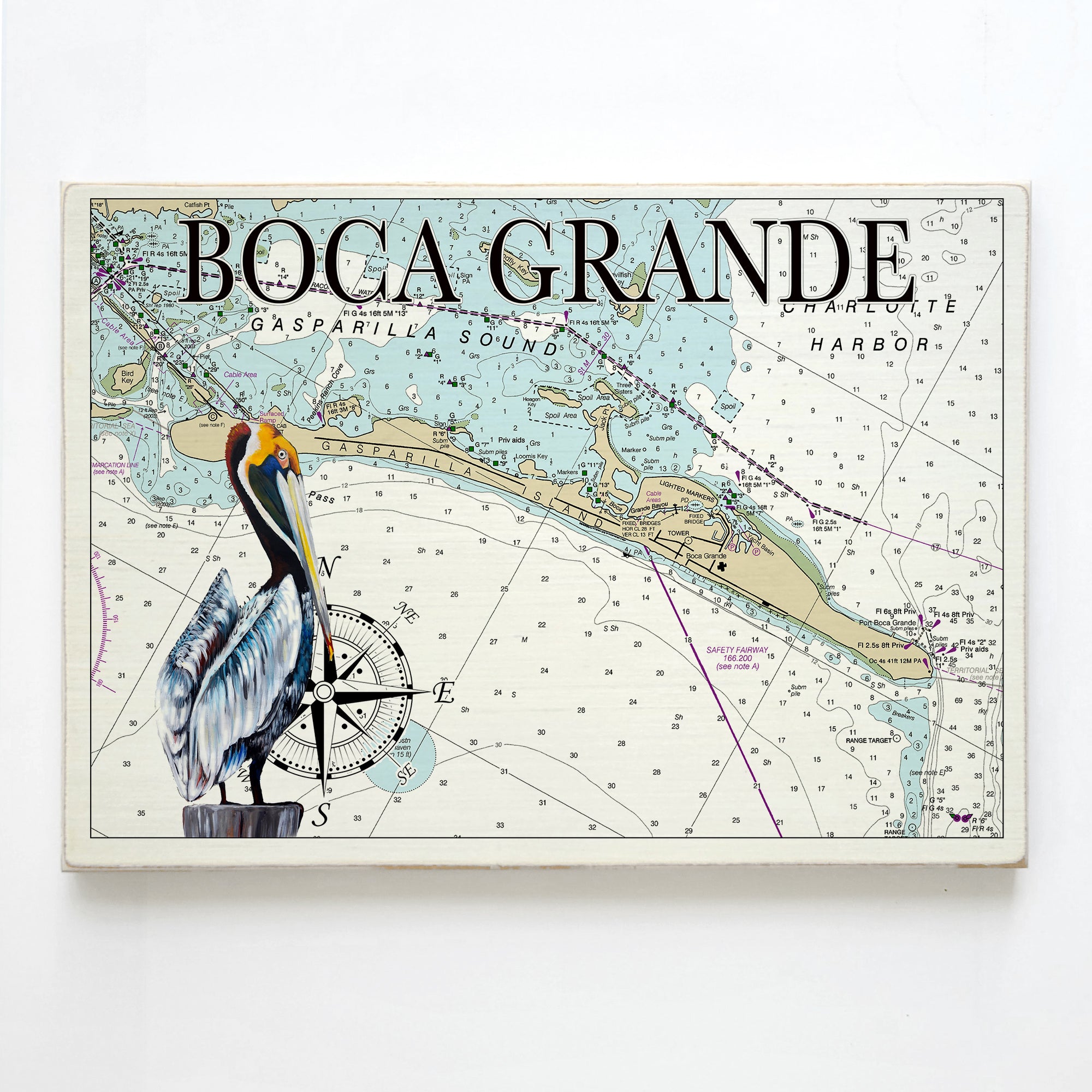 Boca Grande, FL Pelican Plank Map – MapMom