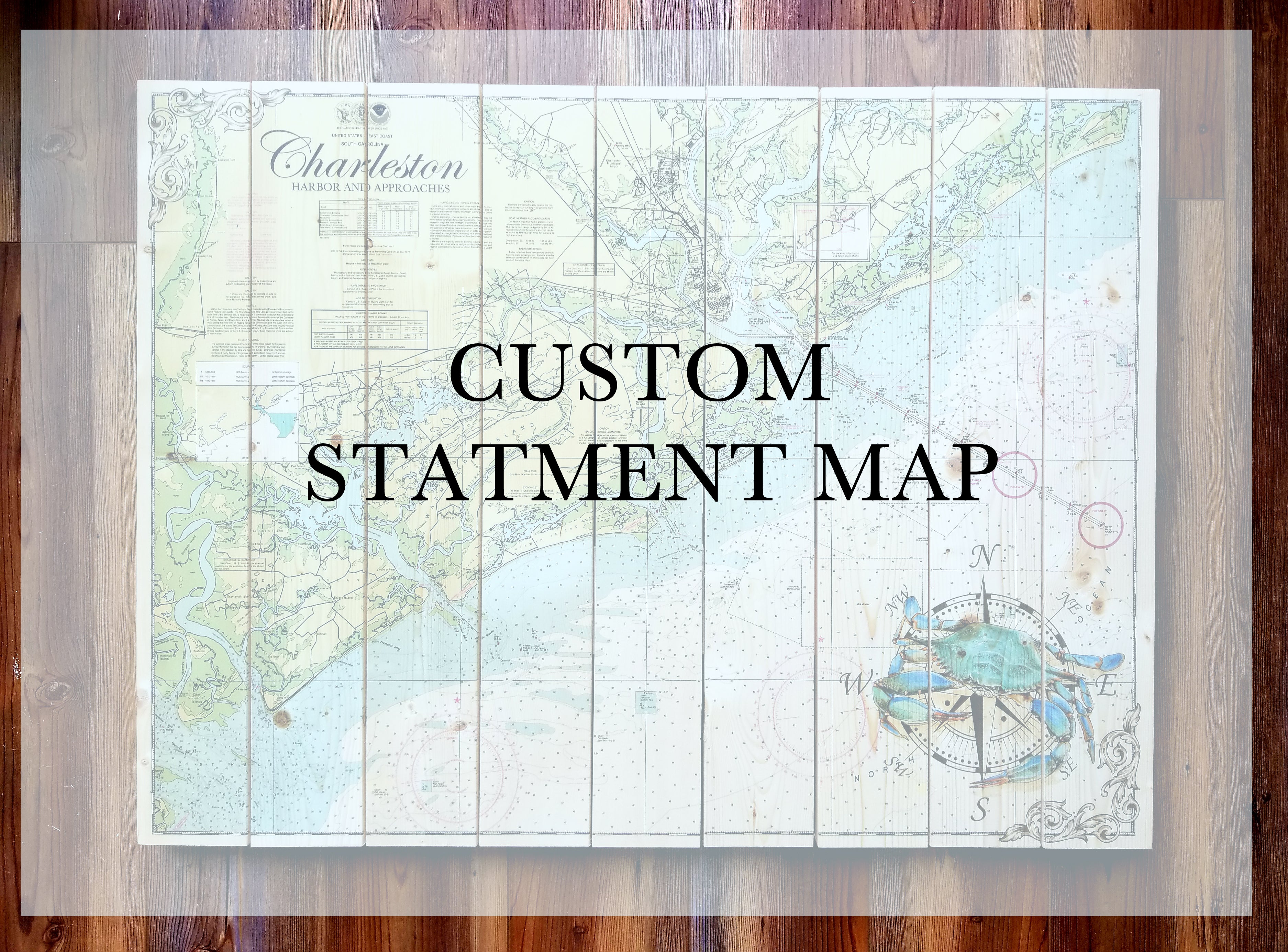 CUSTOM LOCATION Statement Sized Pallet Map – MapMom