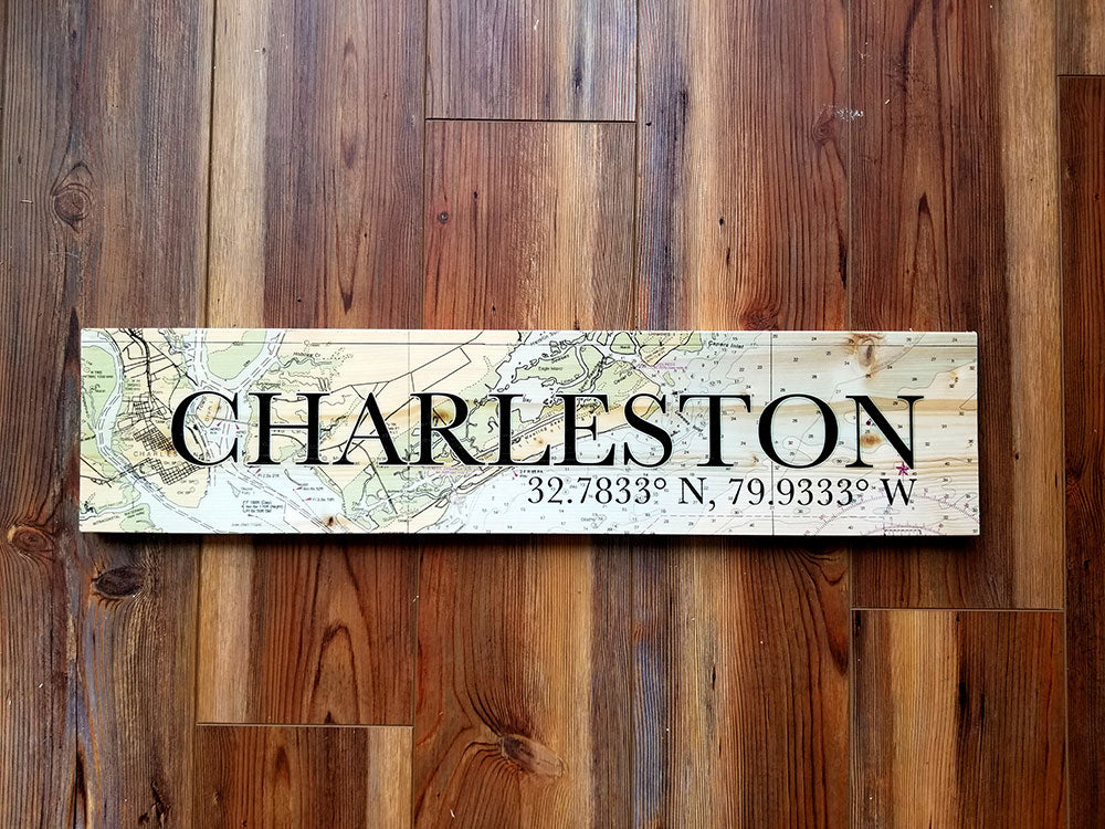 Charleston, SC Coordinate Sign – MapMom