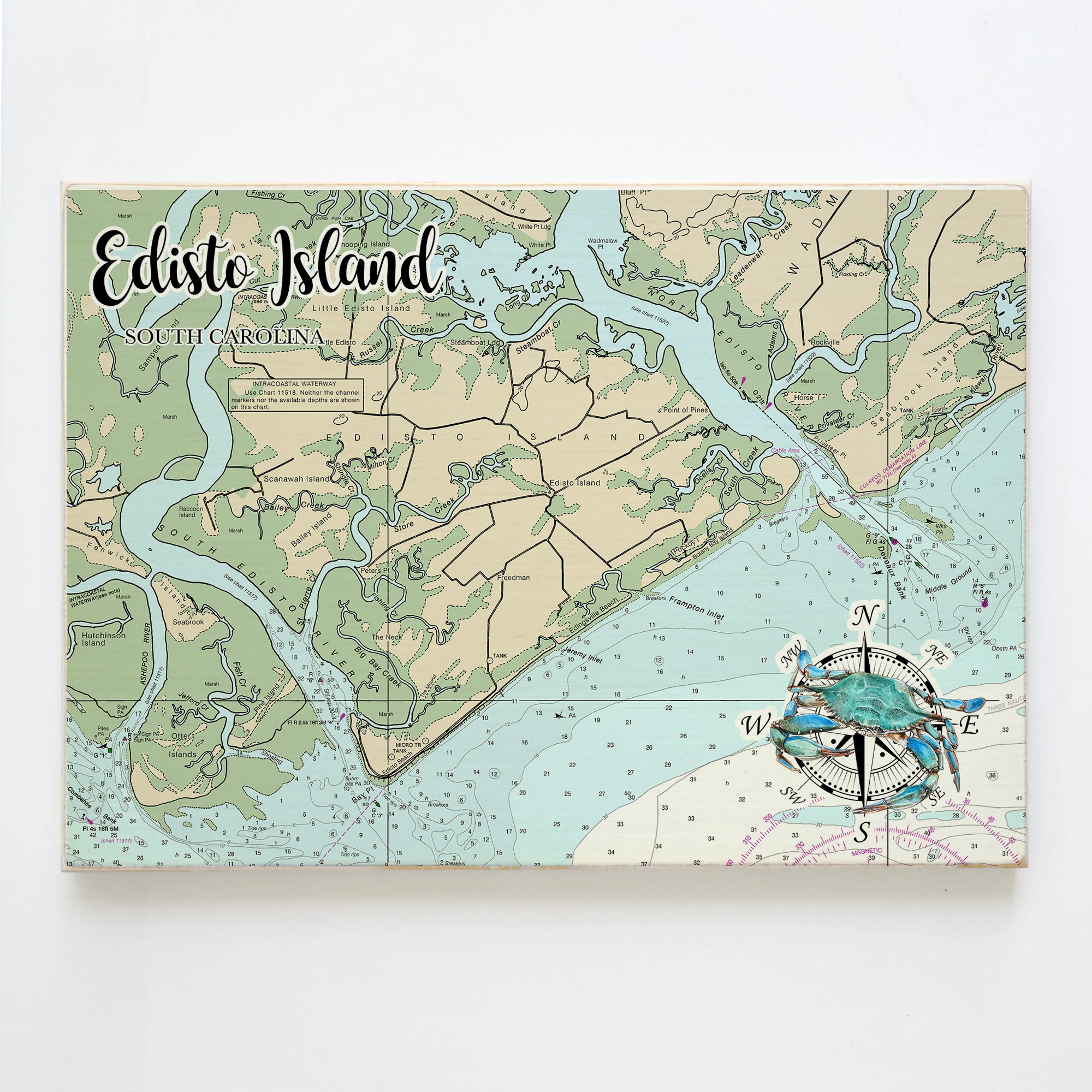 Edisto Island, SC Plank Map – MapMom