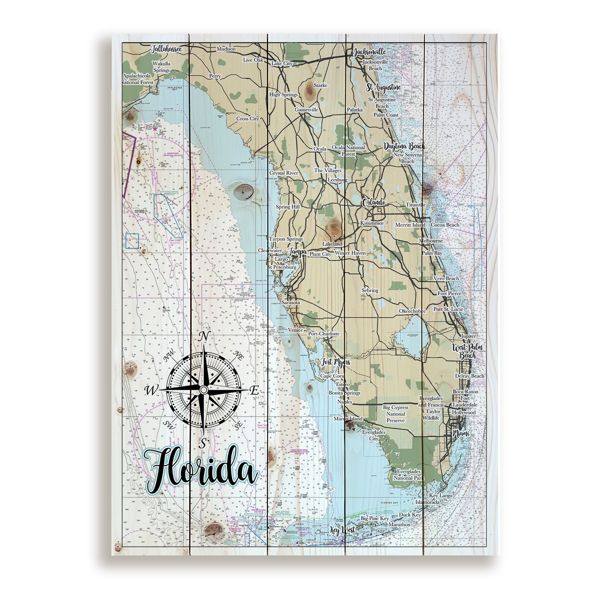 Florida Map First Edition Of Drew's Important Map Of Florida,