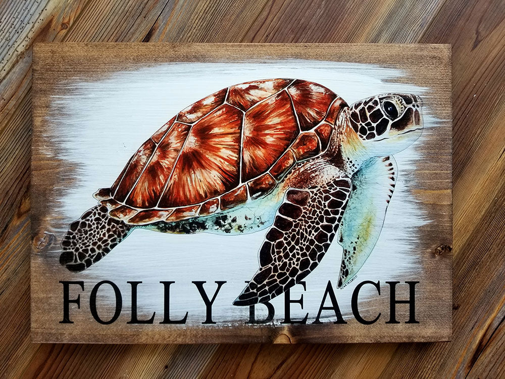 Folly Beach, SC Turtle Plank – MapMom