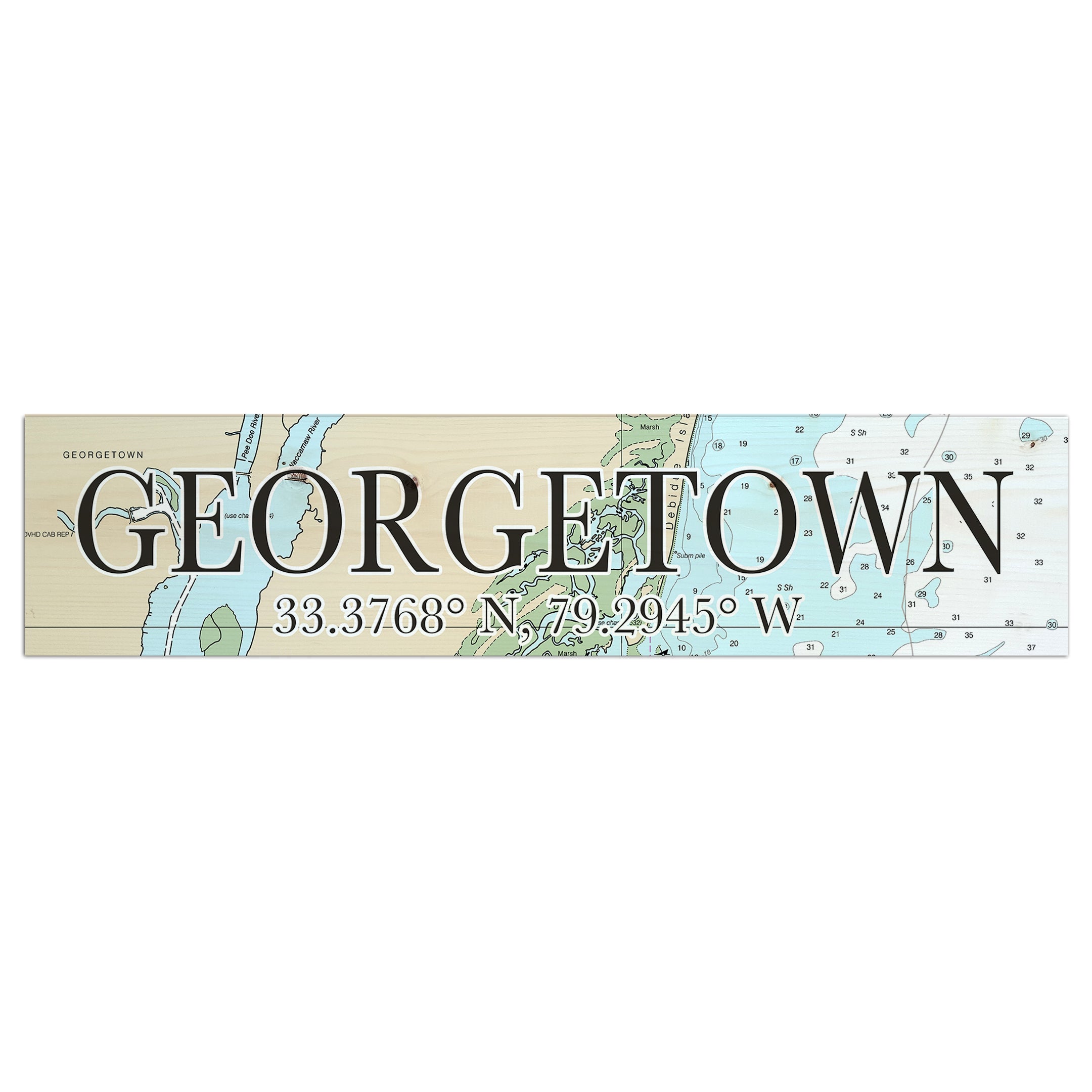 Georgetown, SC Coordinate Sign – MapMom