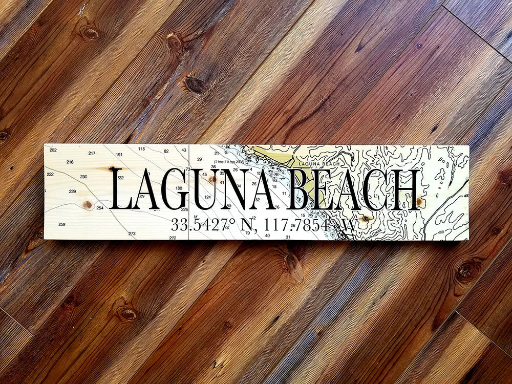 Laguna Beach, CA Coordinate Sign – MapMom