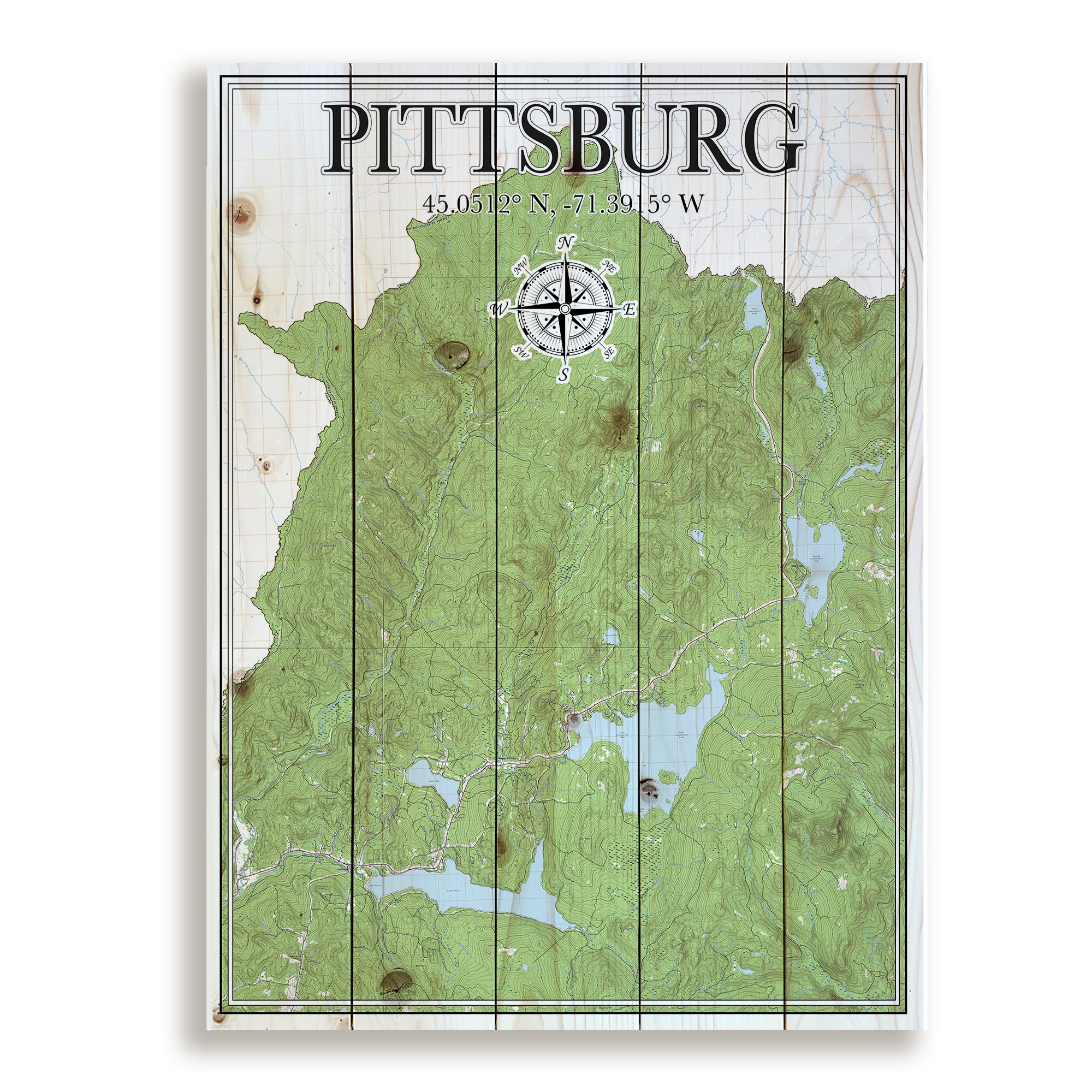 Pittsburg, NH Pallet Map – MapMom